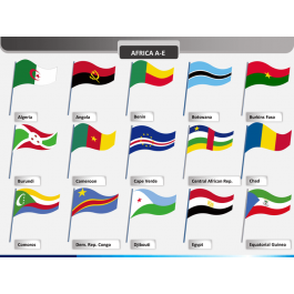 Africa Flags for PowerPoint and Google Slides - PPT Slides