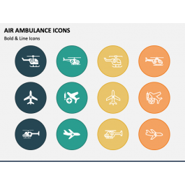 Air Ambulance Icons for PowerPoint and Google Slides - PPT Slides
