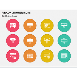 Air Conditioner Icons for PowerPoint and Google Slides - PPT Slides