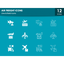 Air Freight Icons for PowerPoint and Google Slides - PPT Slides