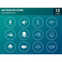 Air Vehicles Icons for PowerPoint and Google Slides - PPT Slides