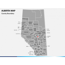 Alberta Map for PowerPoint and Google Slides - PPT Slides