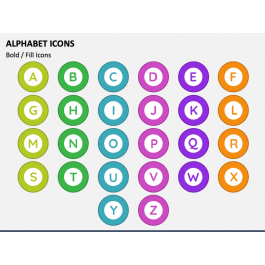 Alphabet Icons for PowerPoint and Google Slides - PPT Slides