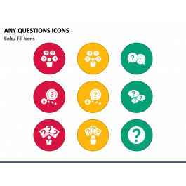 Any Questions Icons for PowerPoint and Google Slides - PPT Slides