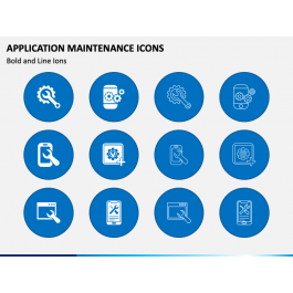 Application Maintenance Icons for PowerPoint and Google Slides - PPT Slides