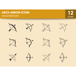 Arch Arrow Icons for PowerPoint and Google Slides - PPT Slides