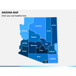Arizona Map for PowerPoint and Google Slides - PPT Slides