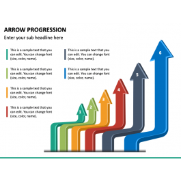 Arrow Progression PowerPoint Template - PPT Slides