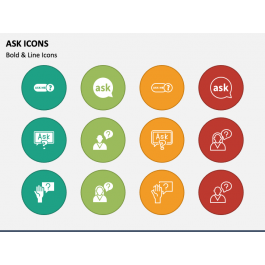 Ask Icons for PowerPoint and Google Slides - PPT Slides