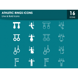 Athletic Rings Icons for PowerPoint and Google Slides - PPT Slides
