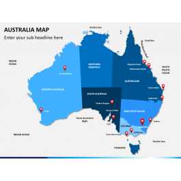 Australia Map Template for PowerPoint and Google Slides - PPT Slides
