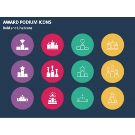 Award Podium Icons for PowerPoint and Google Slides - PPT Slides