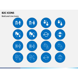 B2C Icons for PowerPoint and Google Slides - PPT Slides