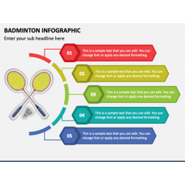 Badminton Infographic PowerPoint and Google Slides Template - PPT Slides