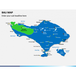 Bali Map for PowerPoint and Google Slides - PPT Slides