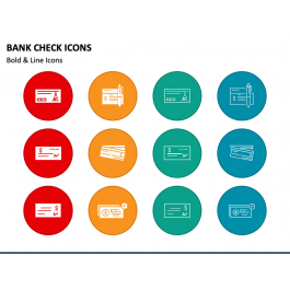 Bank Check/Cheque Icons for PowerPoint and Google Slides - PPT Slides