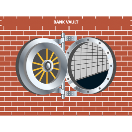Bank Vault for PowerPoint and Google Slides - PPT Slides