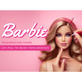 Free - Barbie Theme for PowerPoint and Google Slides