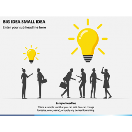 Big Idea Small Idea PowerPoint and Google Slides Template - PPT Slides