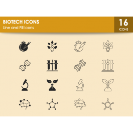 Biotech Icons for PowerPoint and Google Slides
