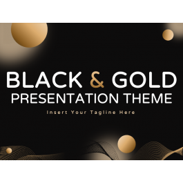 Black and Gold Theme for PowerPoint and Google Slides