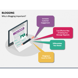 Blogging PowerPoint and Google Slides Template - PPT Slides
