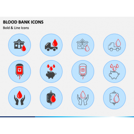Blood Bank Icons for PowerPoint and Google Slides - PPT Slides