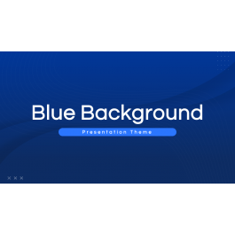 Blue Background Presentation for PowerPoint and Google Slides - PPT Slides