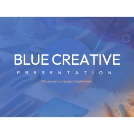 Blue Creative Presentation Template for PowerPoint and Google Slides ...