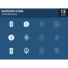 Bluetooth Icons for PowerPoint and Google Slides - PPT Slides