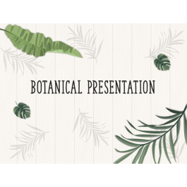 Free - Botanical Presentation Theme for PowerPoint and Google Slides