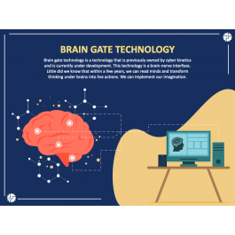 Brain Gate Technology PowerPoint and Google Slides Template - PPT Slides