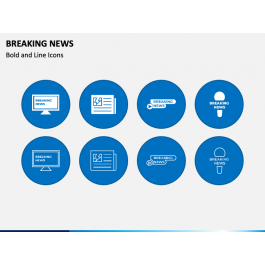 Breaking News Icons for PowerPoint and Google Slides - PPT Slides
