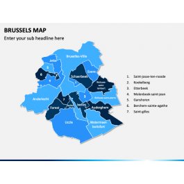 Brussels Map for PowerPoint and Google Slides - PPT Slides