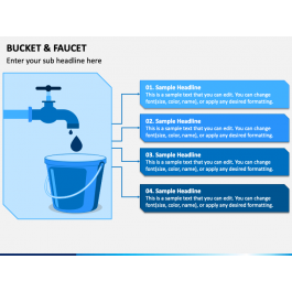 Bucket and Faucet PowerPoint and Google Slides Template - PPT Slides