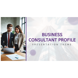 Business Consultant Profile PowerPoint and Google Slides Template - PPT ...