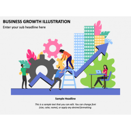 Business Growth Illustration for PowerPoint and Google Slides - PPT Slides