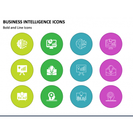 Business Intelligence Icons for PowerPoint and Google Slides - PPT Slides