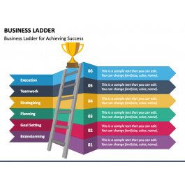 Business Ladder PowerPoint and Google Slides Template - PPT Slides
