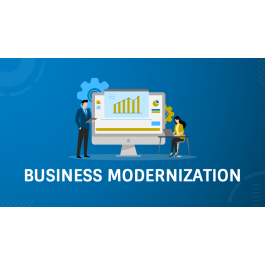Business Modernization PowerPoint and Google Slides Template - PPT Slides