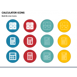 Calculator Icons for PowerPoint and Google Slides - PPT Slides