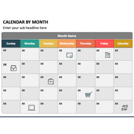 Calendar By Month PowerPoint and Google Slides Template - PPT Slides
