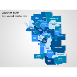 Calgary Map for PowerPoint and Google Slides - PPT Slides
