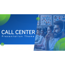 Call Center Presentation Theme PowerPoint and Google Slides Template ...