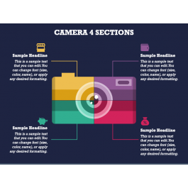 Camera 4 Sections for PowerPoint and Google Slides - PPT Slides