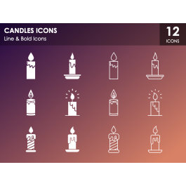 Candles Icons for PowerPoint and Google Slides - PPT Slides