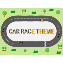 Free - Car Race Theme PowerPoint Template and Google Slides Theme