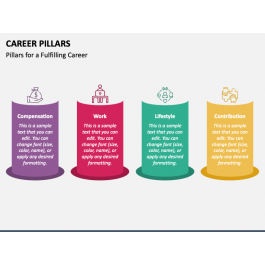 Career Pillars PowerPoint and Google Slides Template - PPT Slides