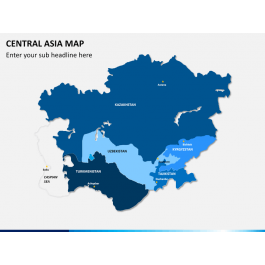 Central Asia Map for PowerPoint and Google Slides - PPT Slides