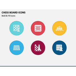 Chess Board Icons for PowerPoint and Google Slides - PPT Slides
